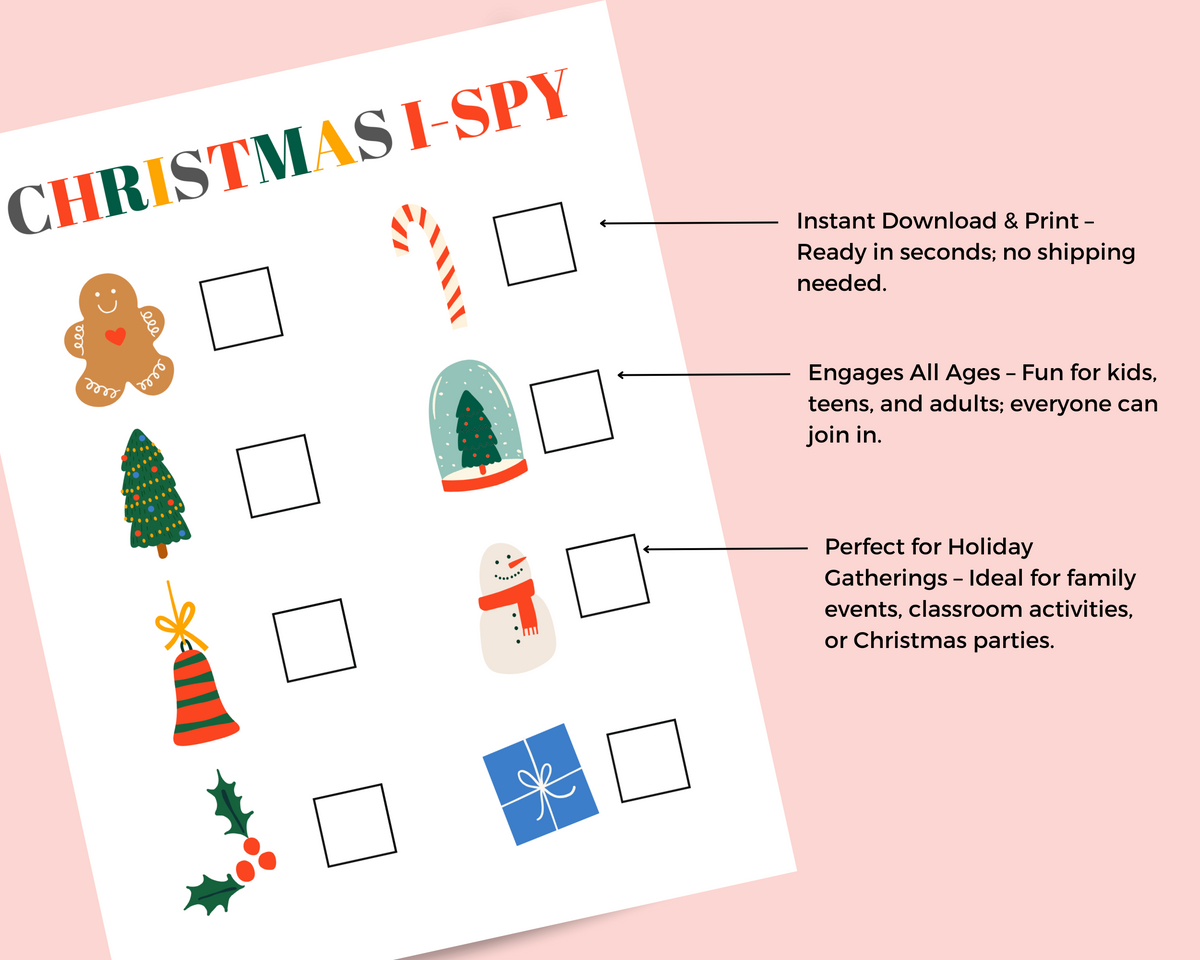 Festive Christmas I-Spy Game – A Fun Holiday Activity for All Ages ...